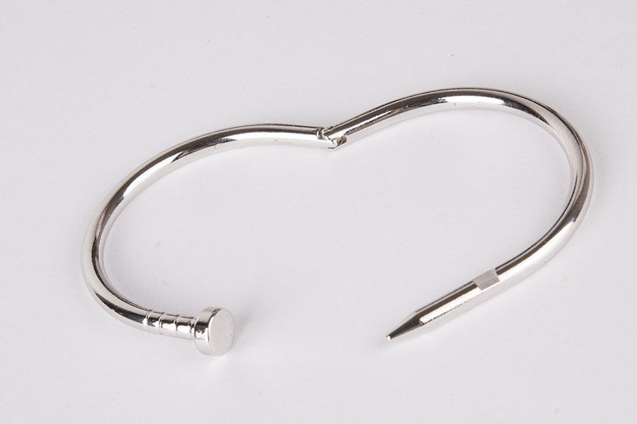 Nail Bracelet Cuff Bangle Silver Gold Plated Women Bracelet Gift For ...