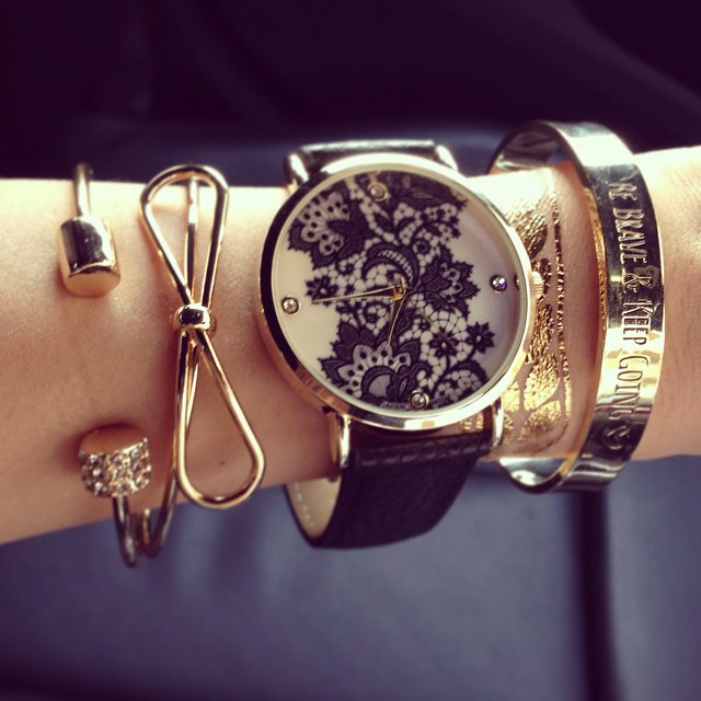 Lace Print Watch on Luulla