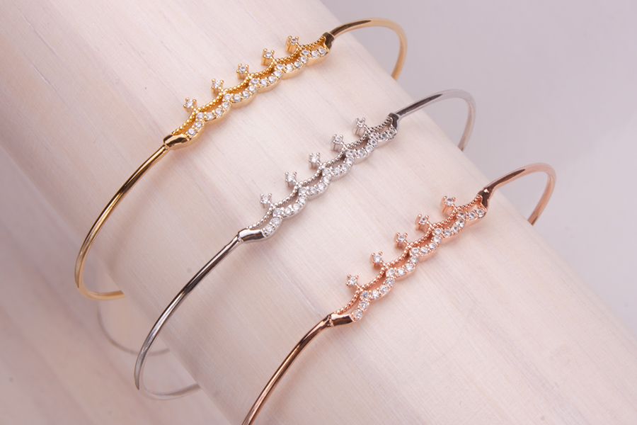Tiara Cuff Bracelet Bangle Crown Rose Gold Silver Gold on Luulla
