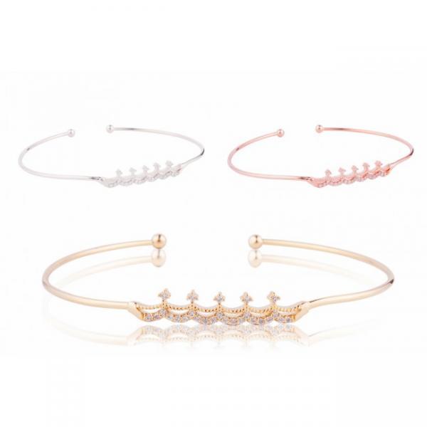 Tiara Cuff Bracelet Bangle Crown Rose Gold Silver Gold on Luulla