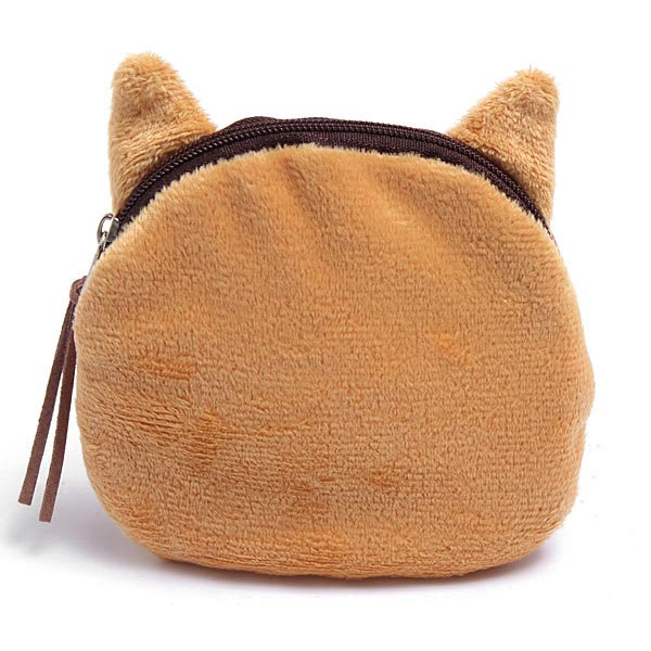 Cute Cat Head Purse Coins Bag on Luulla