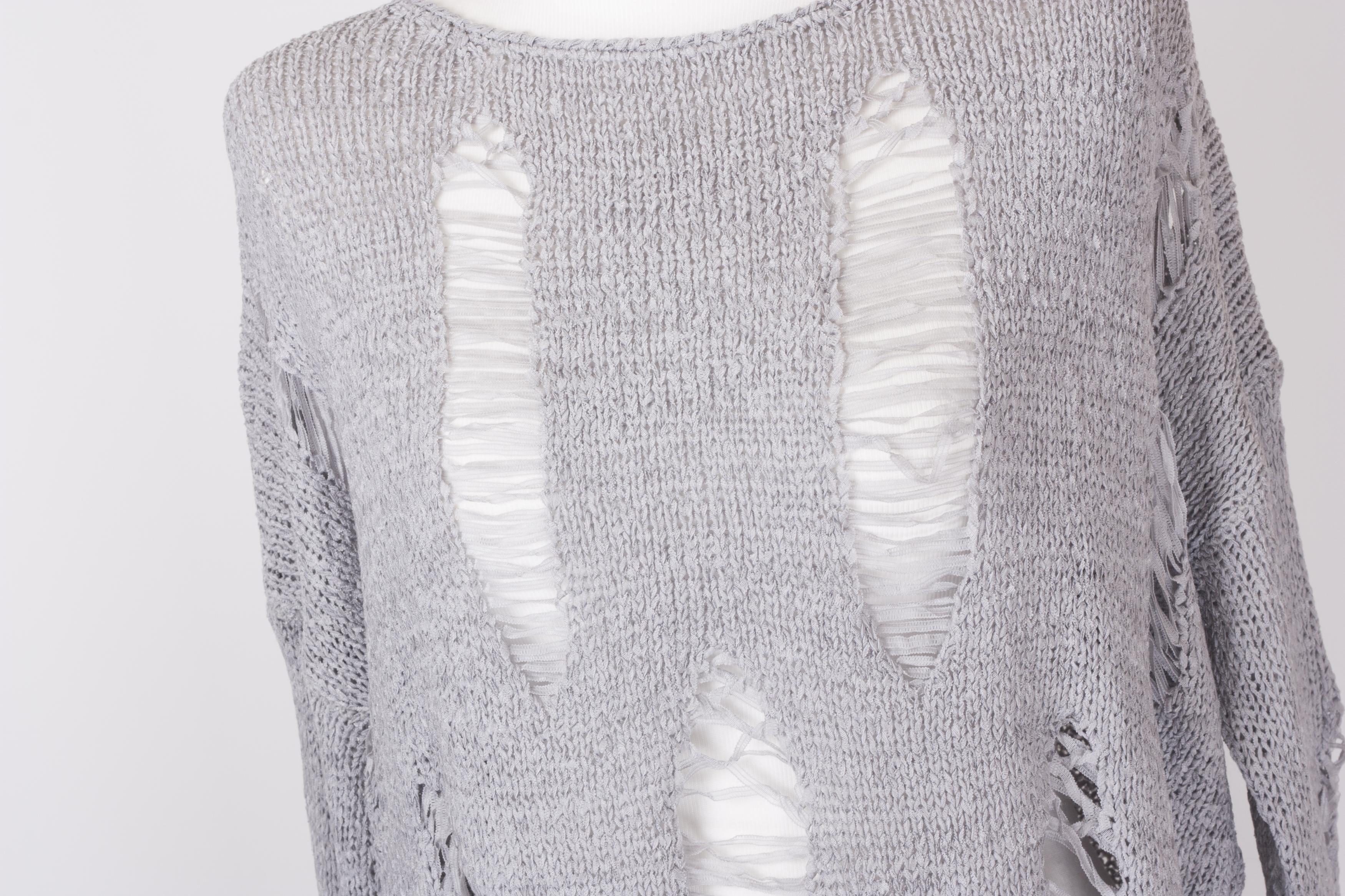 Korean Style Loose Fit Torn Ripped Sweater Knit Jumper Made In Korea ...