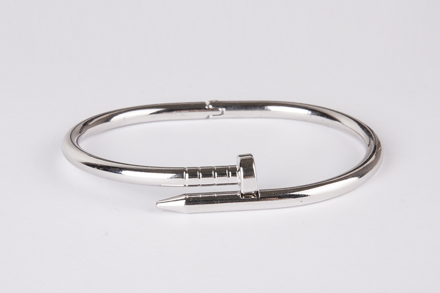 Nail Bracelet Cuff Bangle Silver Gold Plated Women Bracelet Gift For ...
