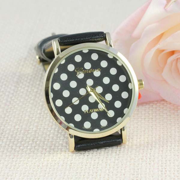 Fashion Bloggers Polka Dots Watch, Black, White Cute on Luulla